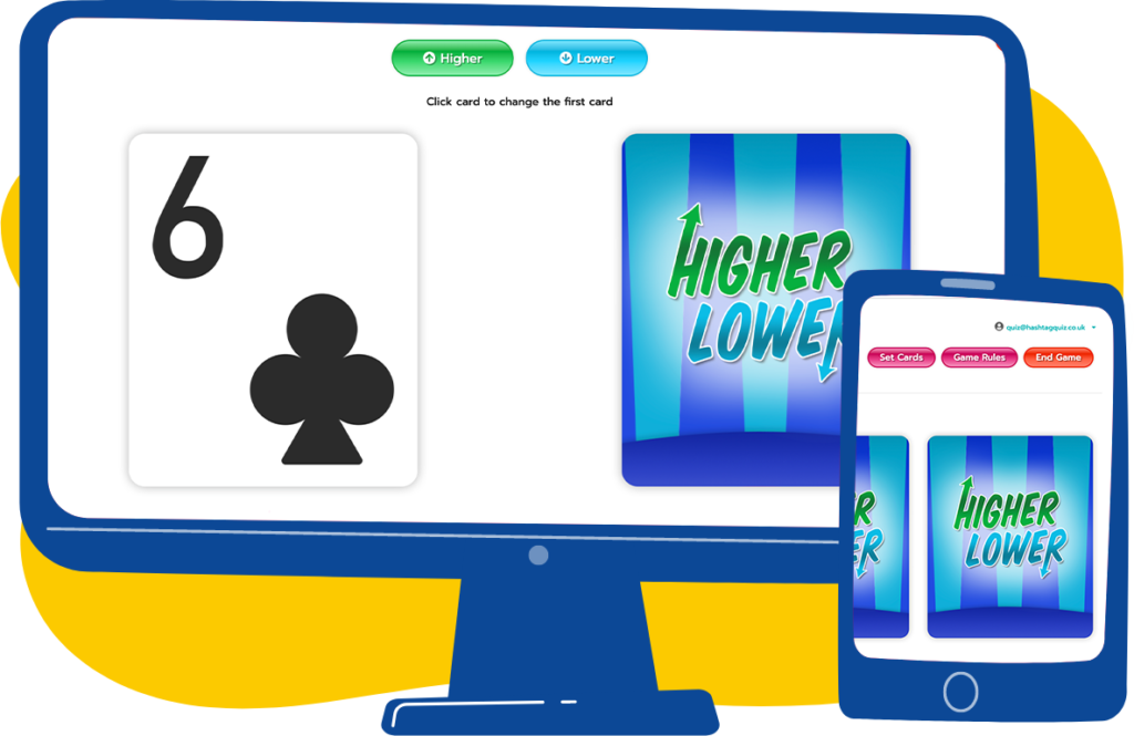 Higher or Lower Game, the popular game; now you can host one